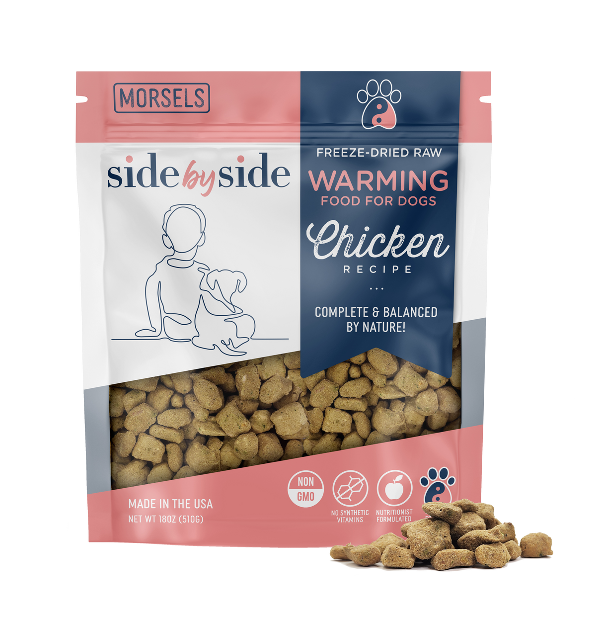 Freeze Dried Chicken Morsels - Side by Side Dog food – Side by Side Pet